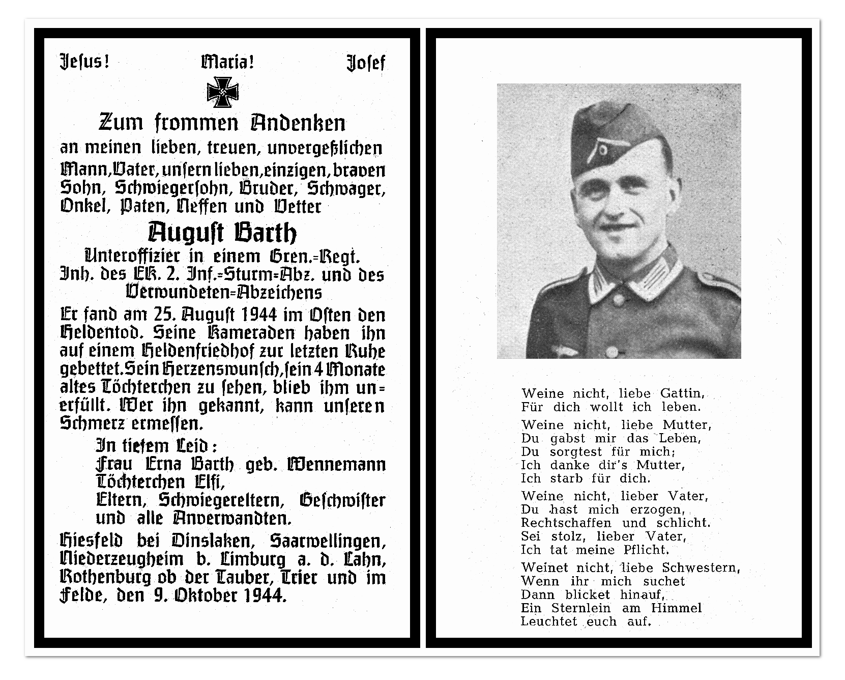 Opfer der Weltkriege und der Gewaltherrschaft